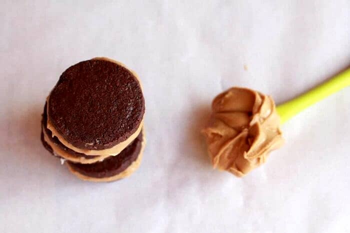 Homemade Oreos.......dipped in Peanut Butter - Half Baked Harvest
