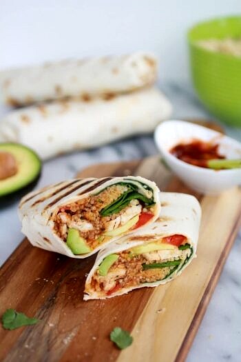 Grilled Tex-Mex Chicken and Quinoa Wraps - Half Baked Harvest