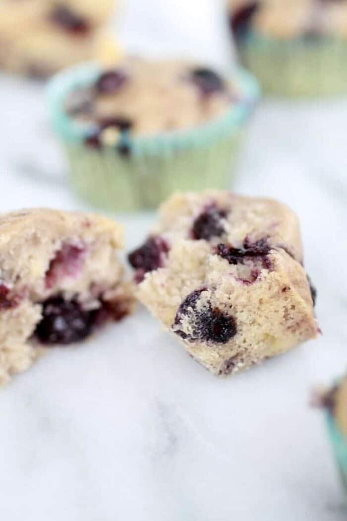 Whole Wheat Caramelized Blueberry Loaded Muffins. - Half Baked Harvest