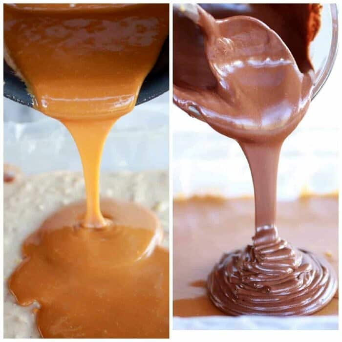 Toasted Coconut Caramel Peanut Butter Snickers Bars - Half Baked Harvest