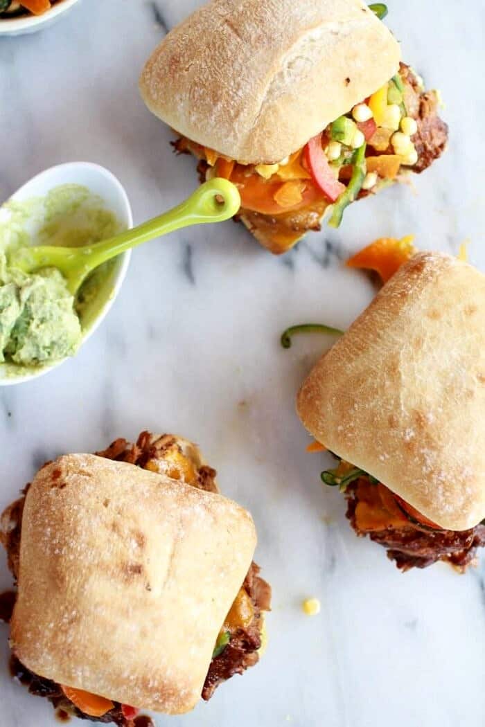 Cheesy Crockpot Cajun Pulled Pork with Southwest Pepper-Corn Slaw ...