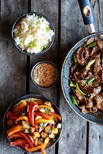 30 Minute Korean Beef + Toasted Sesame Rice - Half Baked Harvest