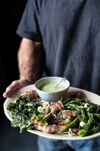 Bacon Wrapped Parmesan Broccoli Rabe. - Half Baked Harvest