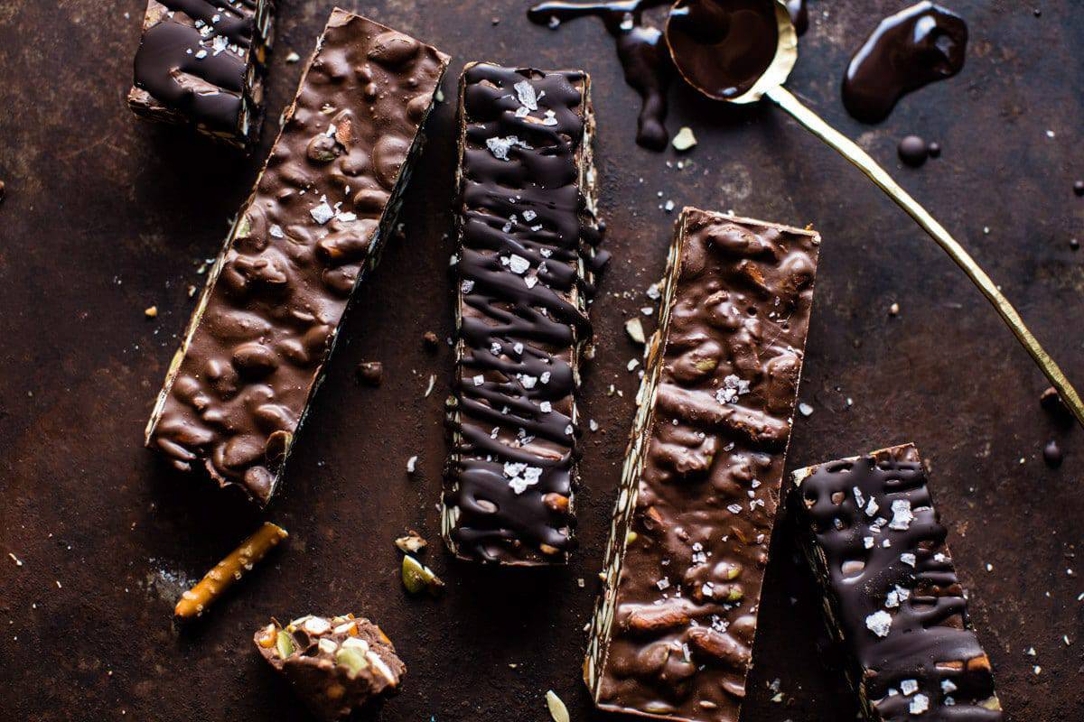 Addicting 5 Ingredient Crockpot Chocolate Bars. - Half Baked Harvest