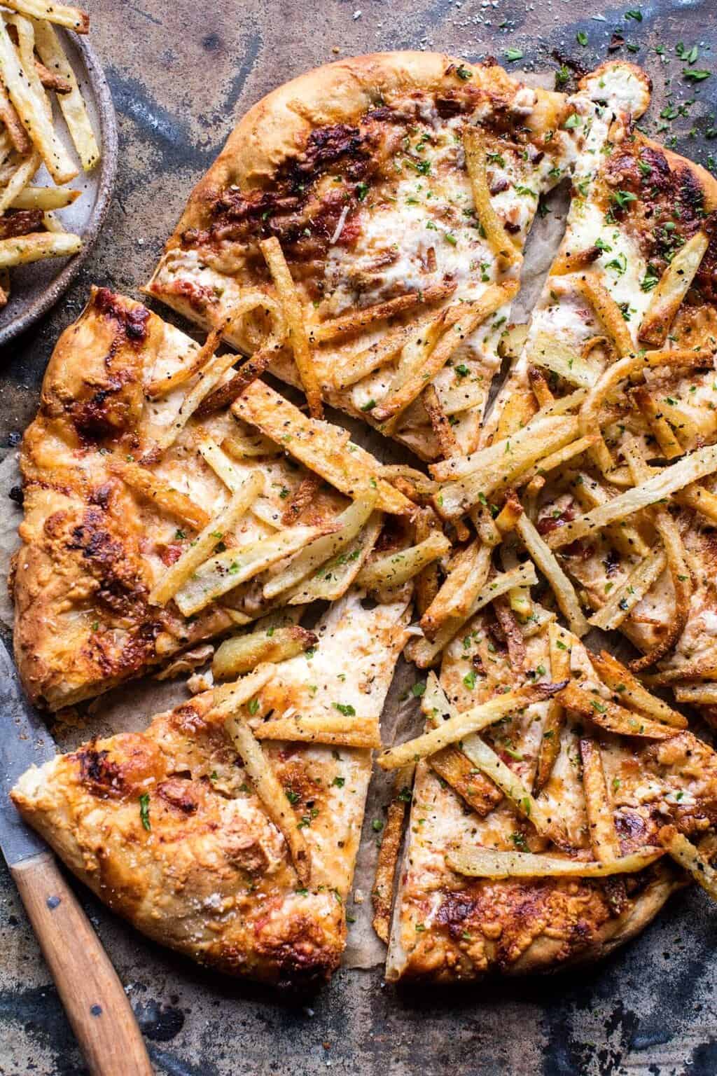 French Fry Cheese Pizza. - Half Baked Harvest
