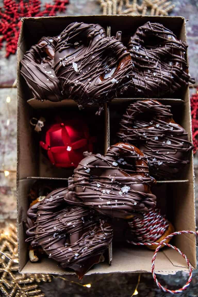 Salted Caramel Chocolate Covered Pretzels. - Half Baked Harvest