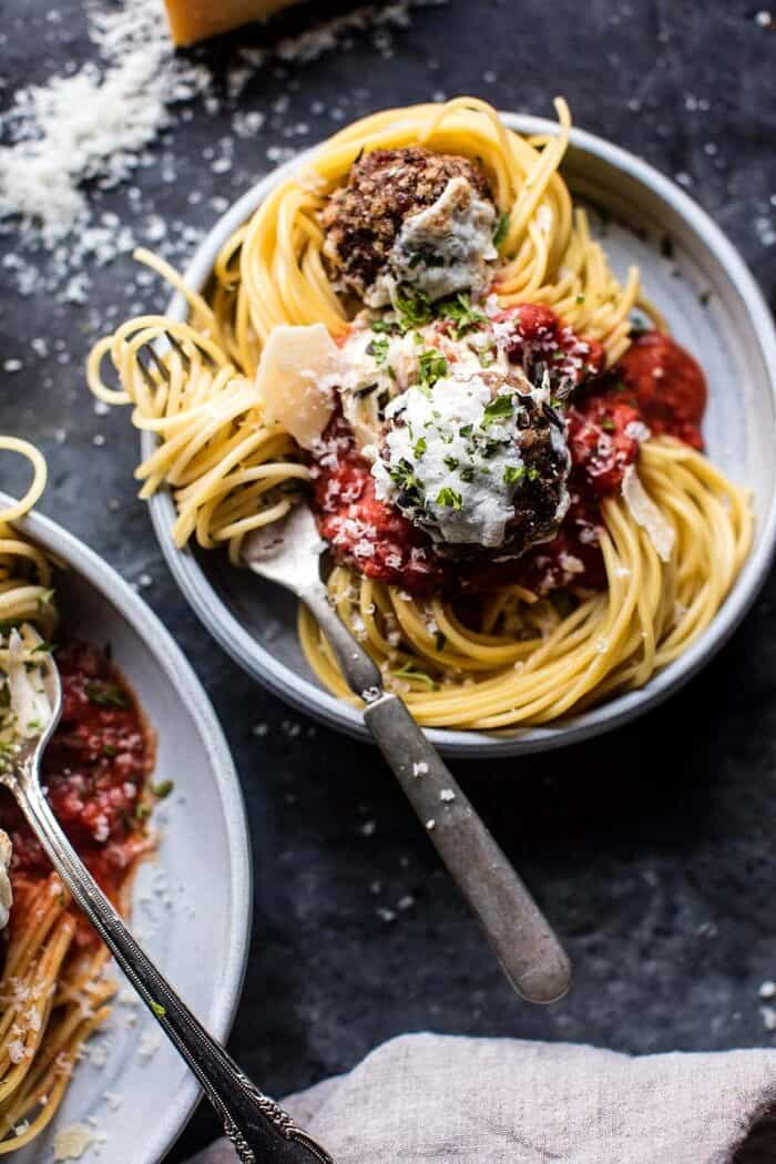 Spaghetti and Meatballs. - Half Baked Harvest