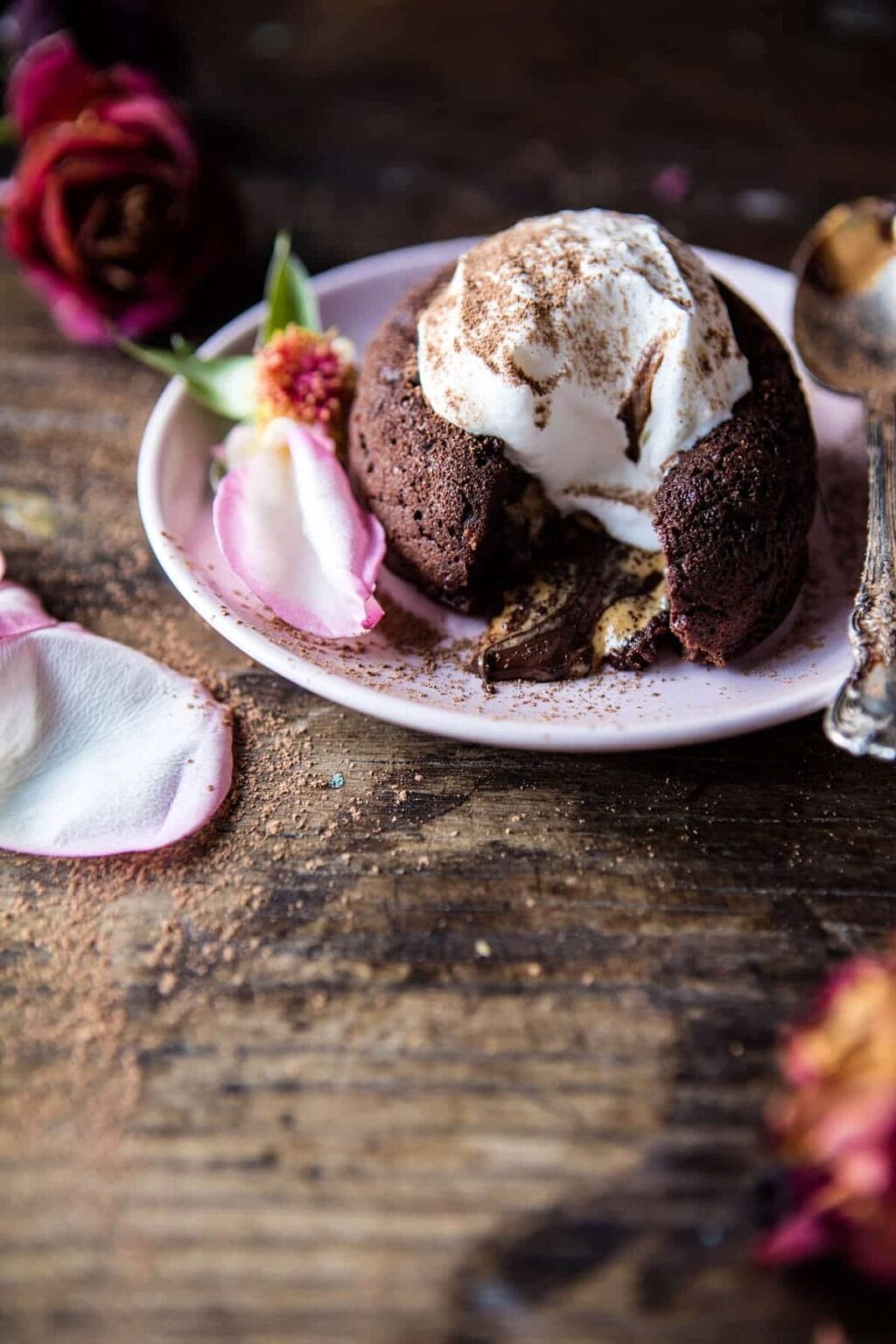 Single Girls Wholesome Molten Chocolate Lava Cake. - Half Baked Harvest
