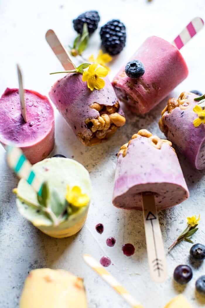 Rainbow Frozen Yogurt Pops. - Half Baked Harvest