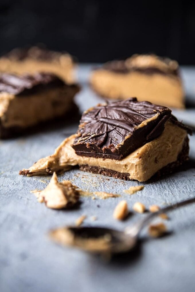 Frozen Peanut Butter Cup Pie. - Half Baked Harvest
