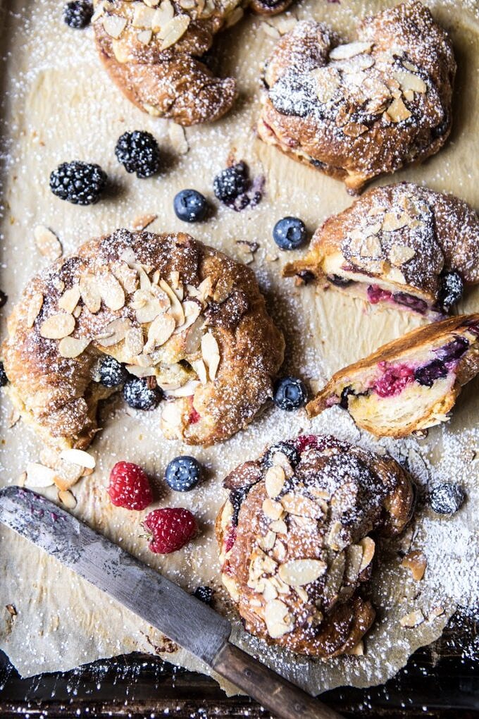 Mixed Berry Almond Croissants. - Half Baked Harvest