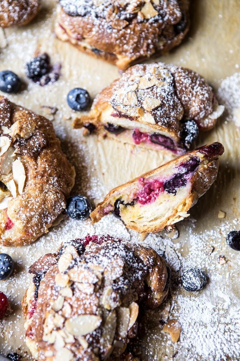 Mixed Berry Almond Croissants. - Half Baked Harvest
