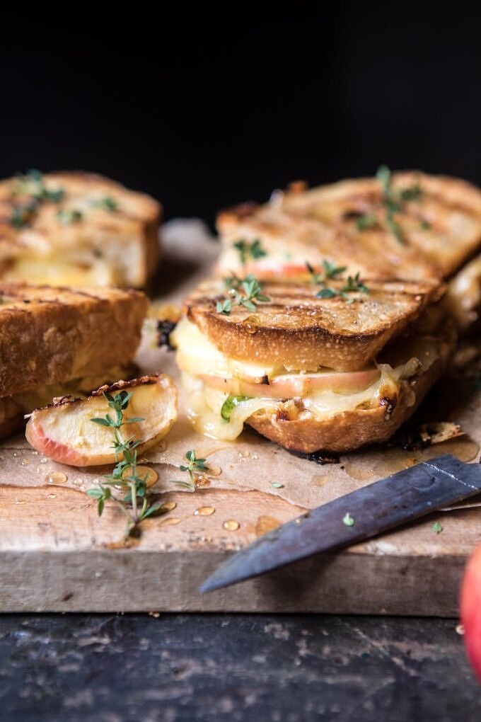 Honey, Apple, Cheddar, and Bacon Panini. - Half Baked Harvest