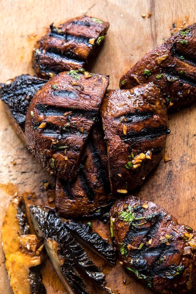 Asada Mushroom Tacos with Lime Smashed Avocado. - Half Baked Harvest