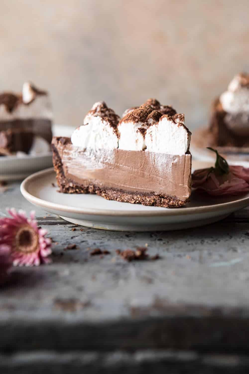 Dark Chocolate Chiffon Pie. - Half Baked Harvest
