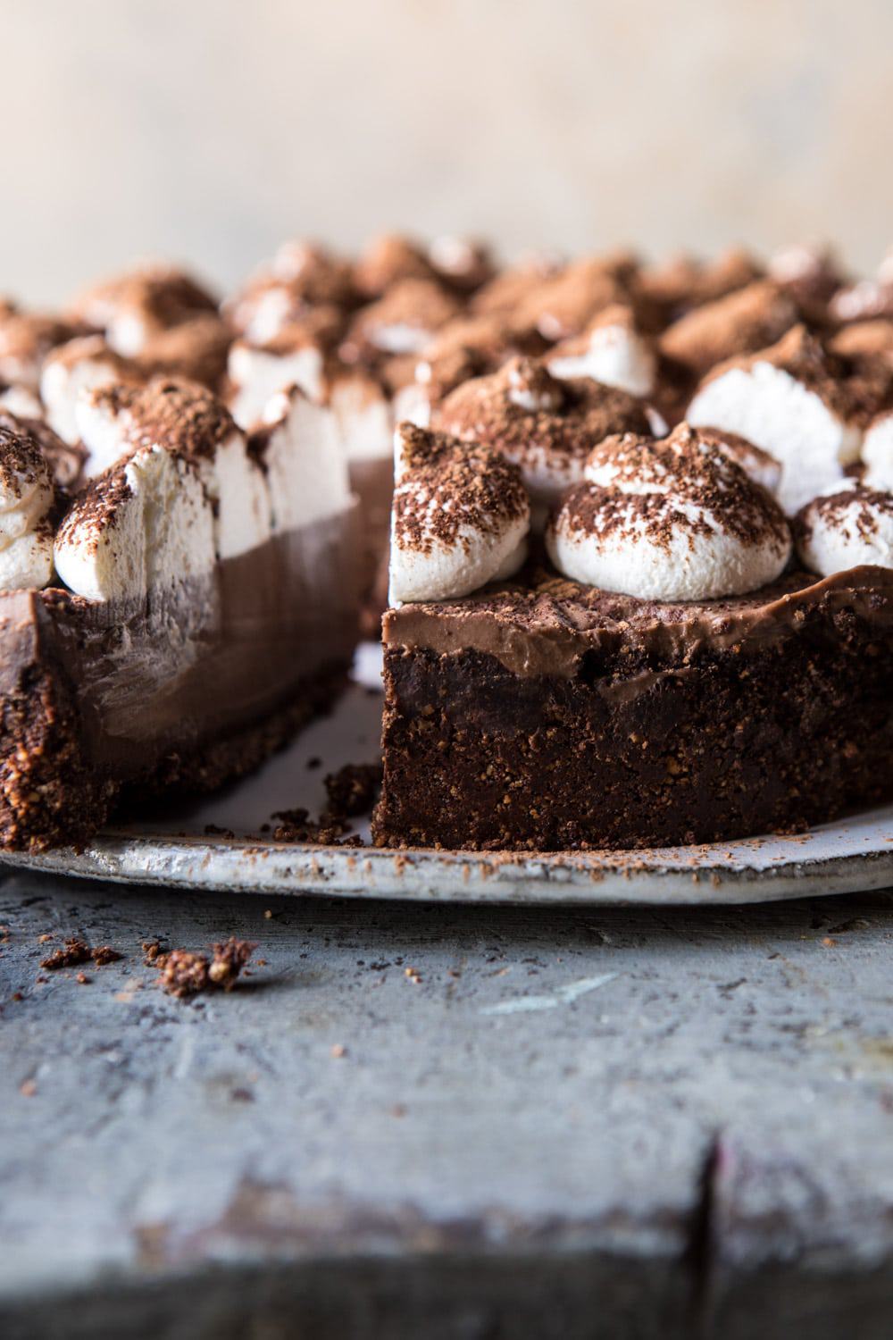 Dark Chocolate Chiffon Pie. - Half Baked Harvest