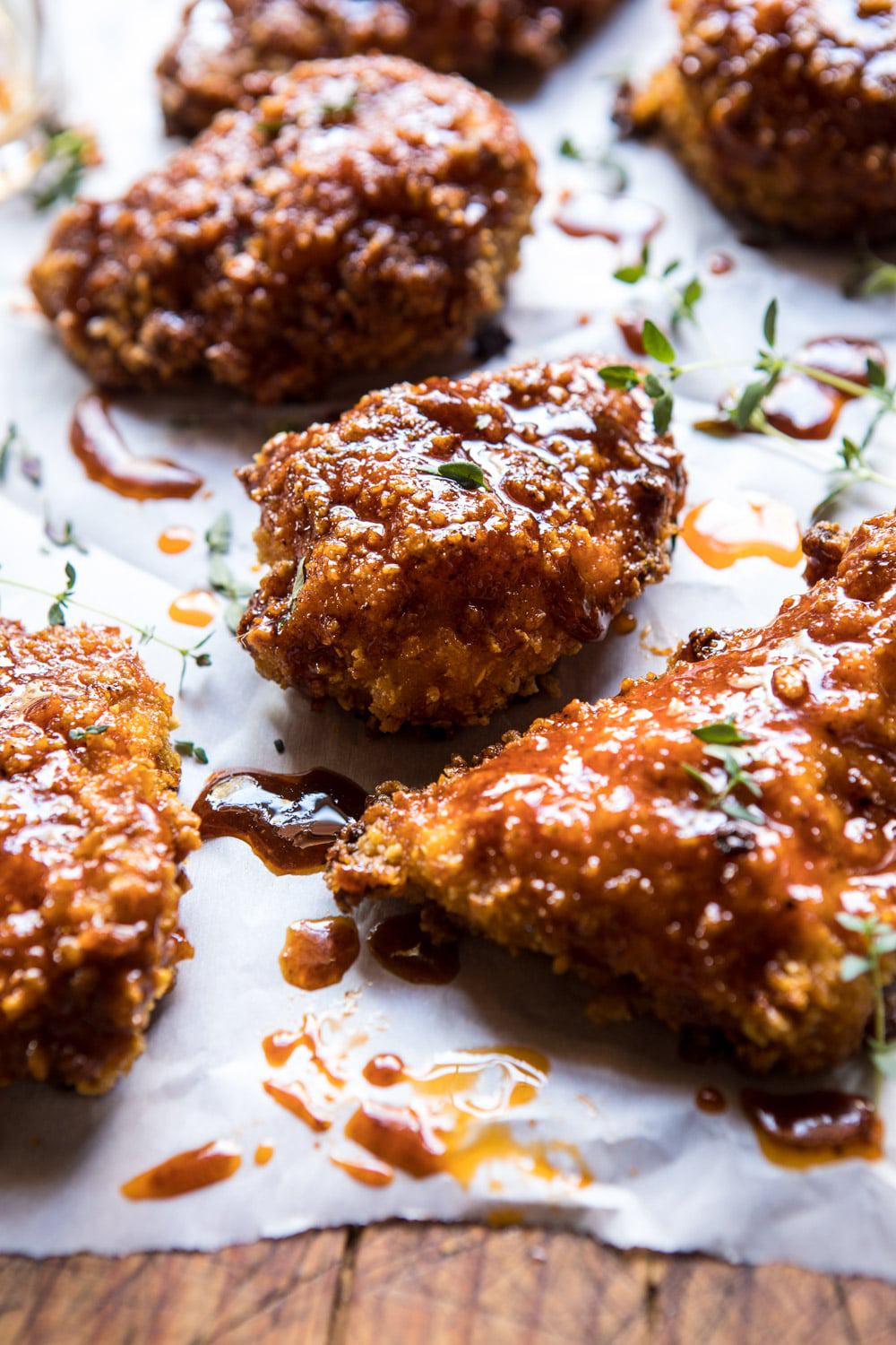 Oven Fried Southern Hot Honey Chicken. - Half Baked Harvest