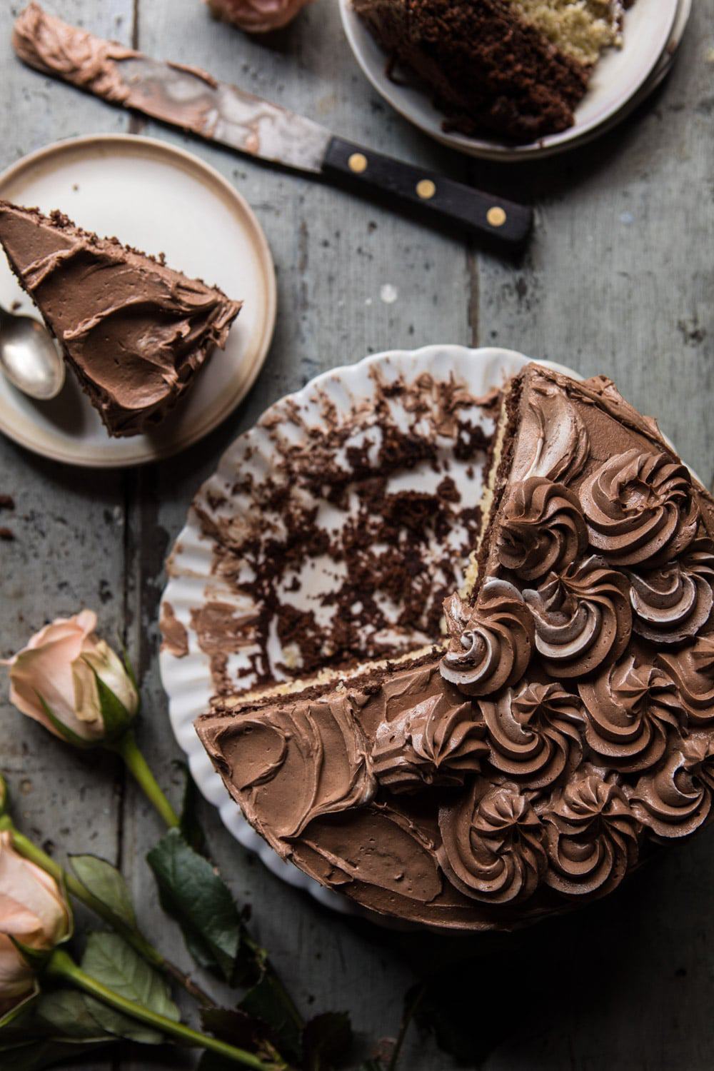 Better Together Chocolate Vanilla Birthday Cake. - Half Baked Harvest