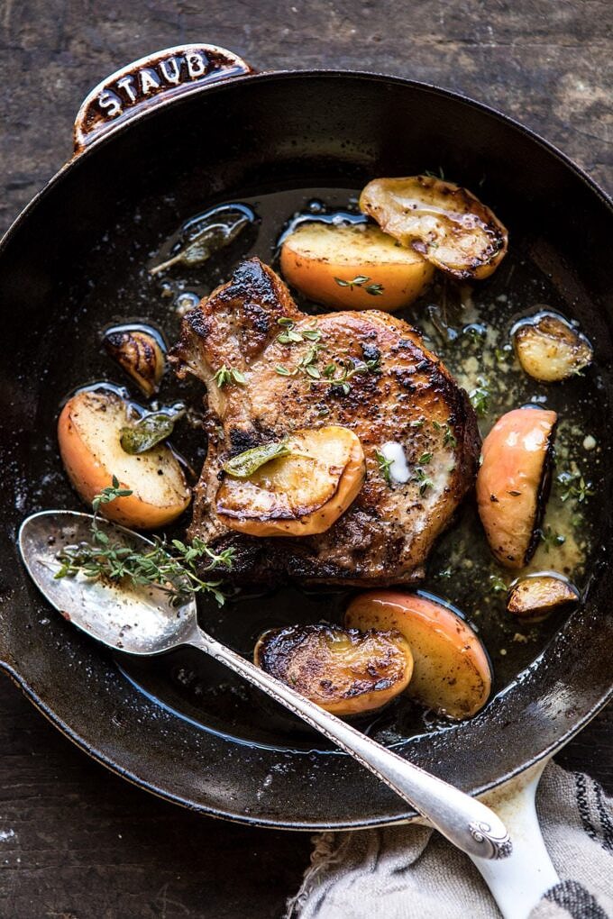 Apple Butter and Sage Pork Chops. - Half Baked Harvest