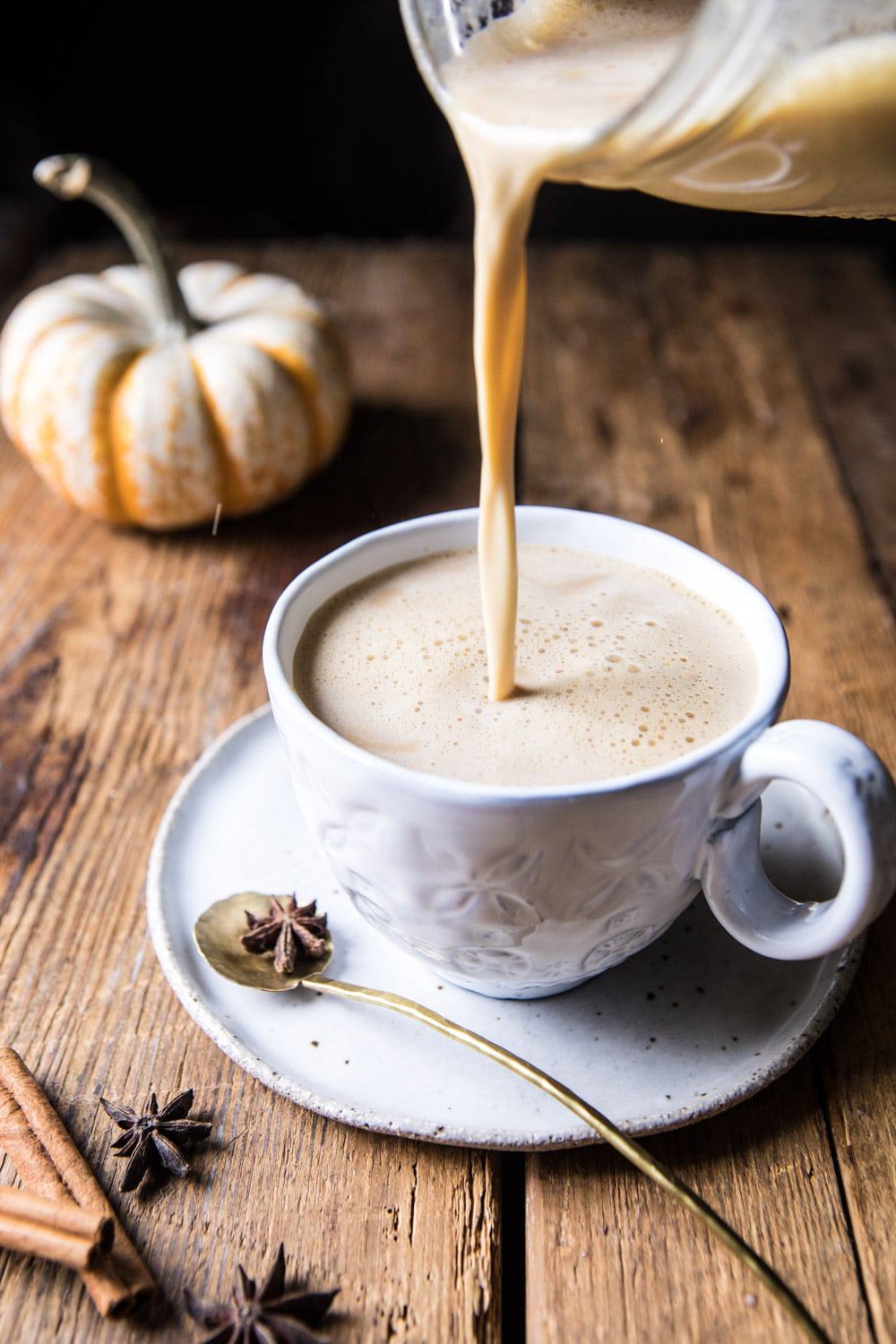 Spiced Pumpkin Maple Latte. - Half Baked Harvest
