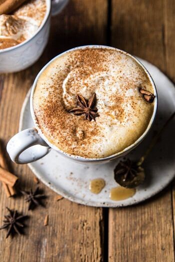 Spiced Pumpkin Maple Latte. - Half Baked Harvest