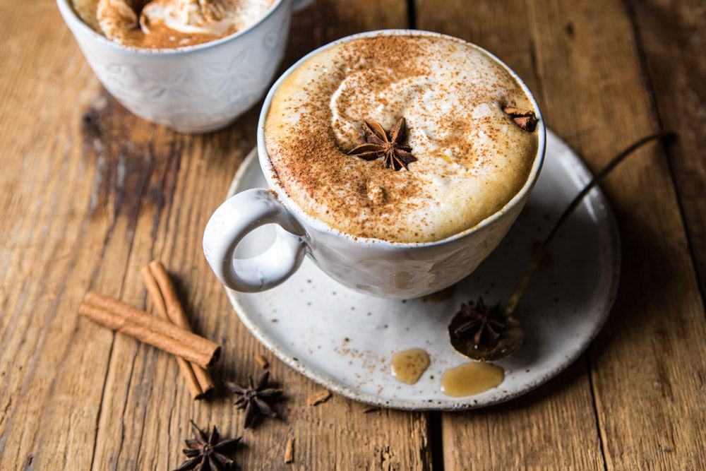 Spiced Pumpkin Maple Latte. - Half Baked Harvest