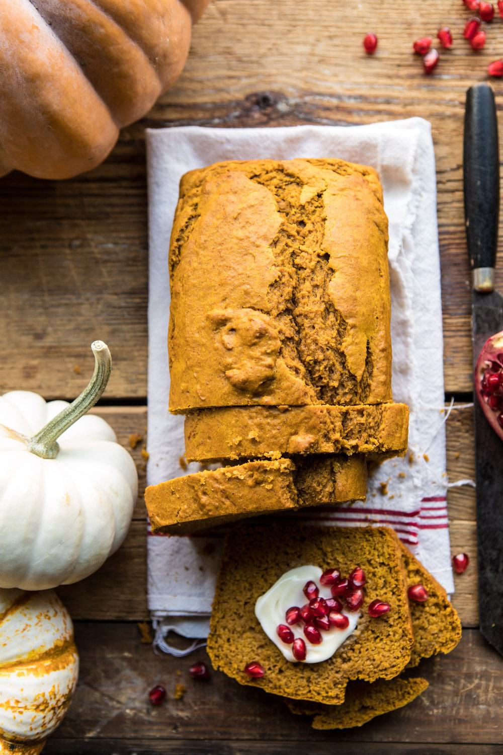 Healthy Pumpkin Ginger Bread. - Half Baked Harvest