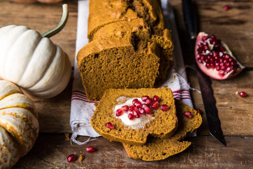 Healthy Pumpkin Ginger Bread. - Half Baked Harvest