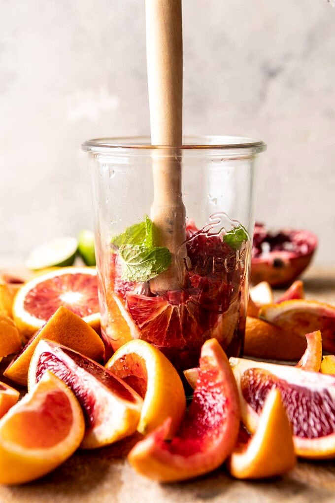 Winter Citrus Tequila Smash. - Half Baked Harvest