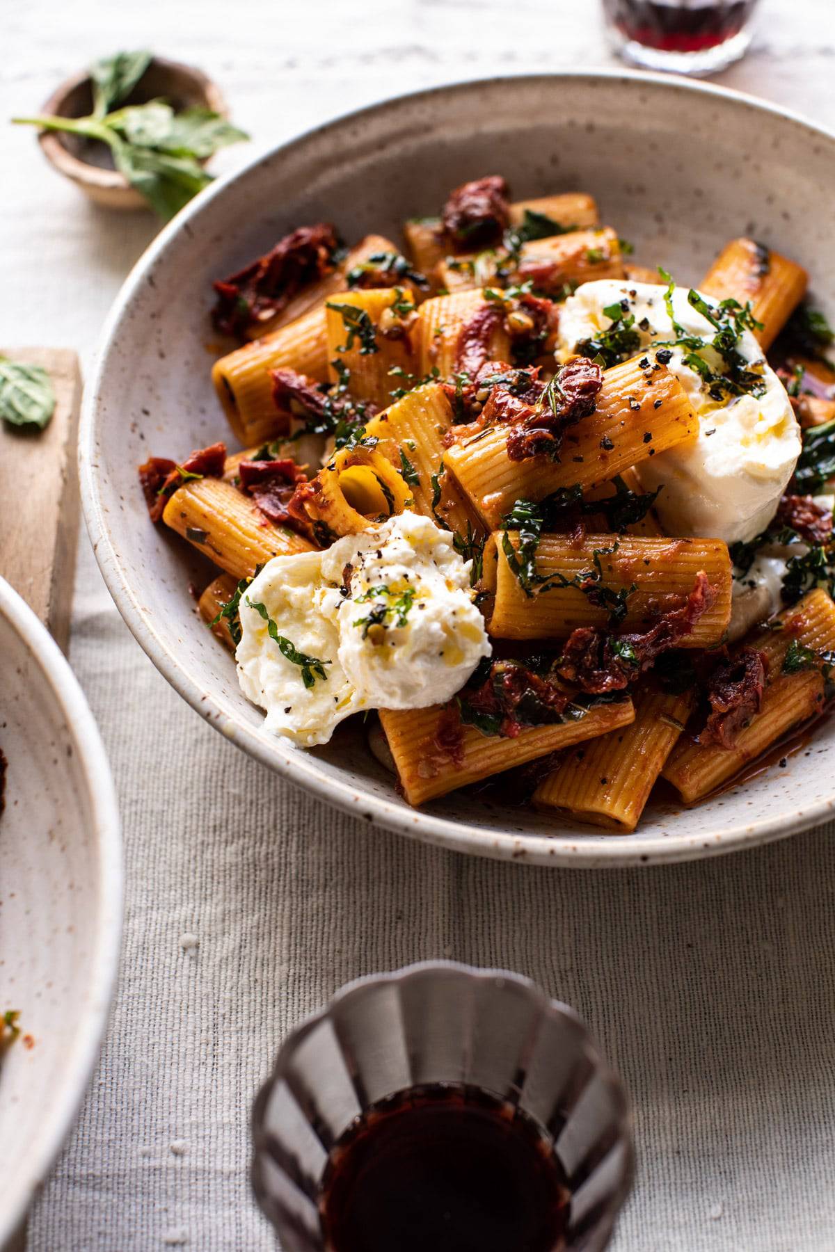 Quick Pantry Pasta with Sun-Dried Tomatoes and Burrata. - Half Baked ...