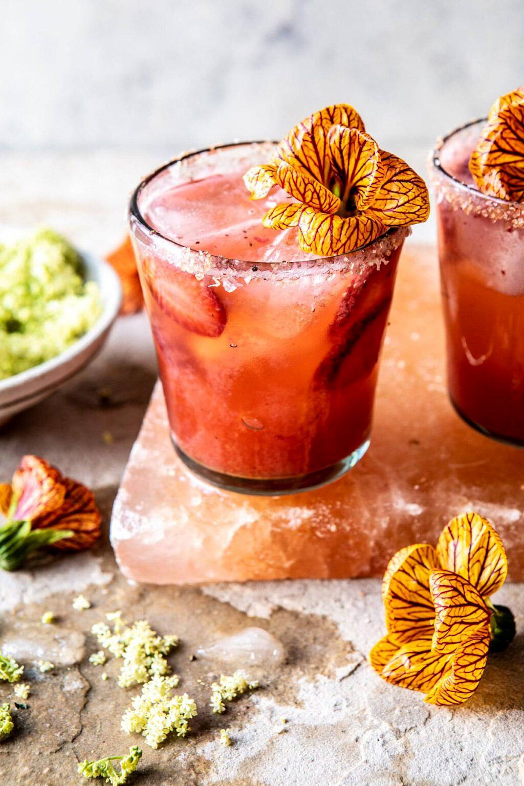 Strawberry Hibiscus Ginger Margarita. - Half Baked Harvest