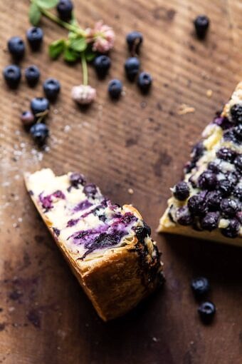 Simple Blueberry Basque Cheesecake. - Half Baked Harvest