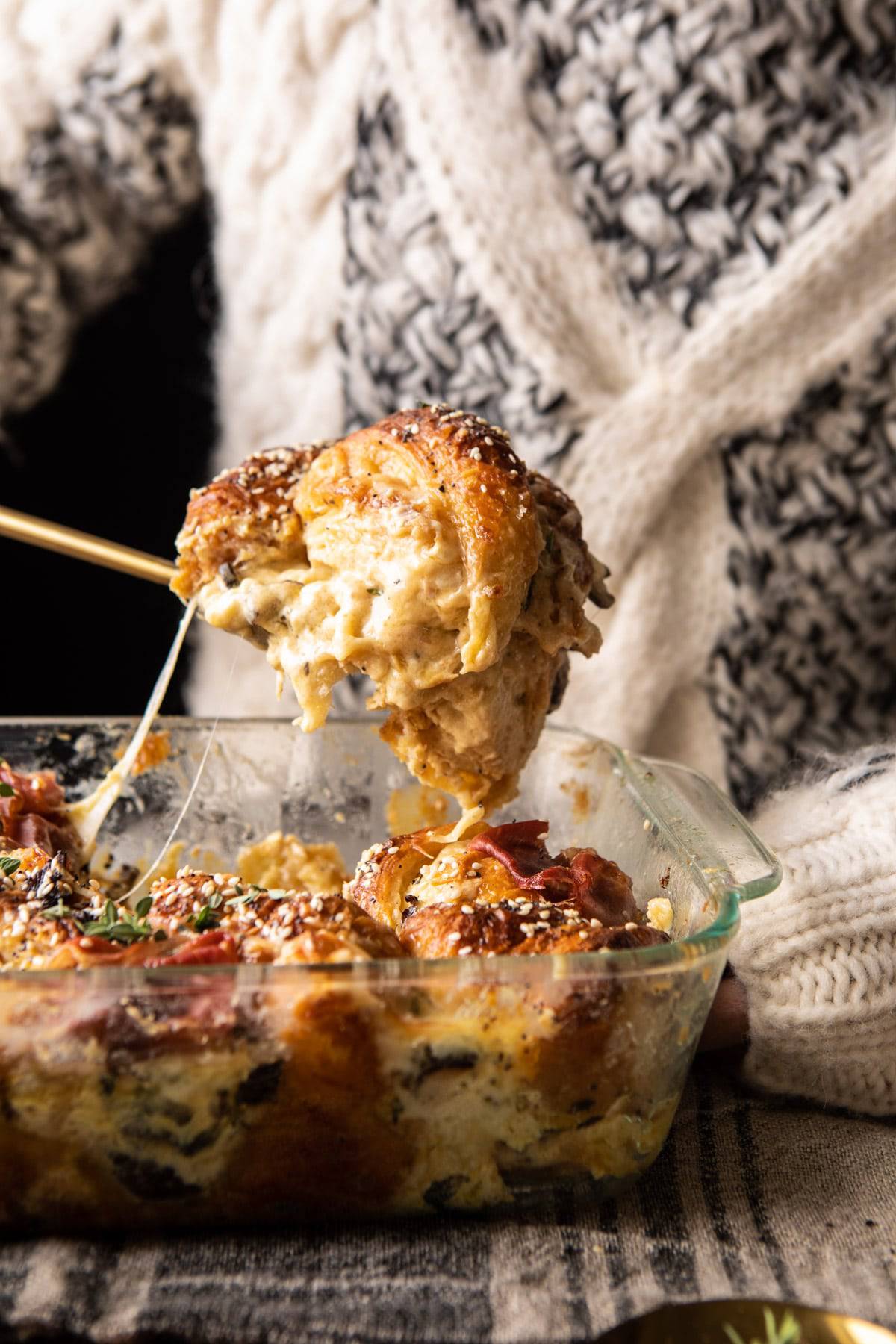 Ham and Cheese Croissant Bake. - Half Baked Harvest
