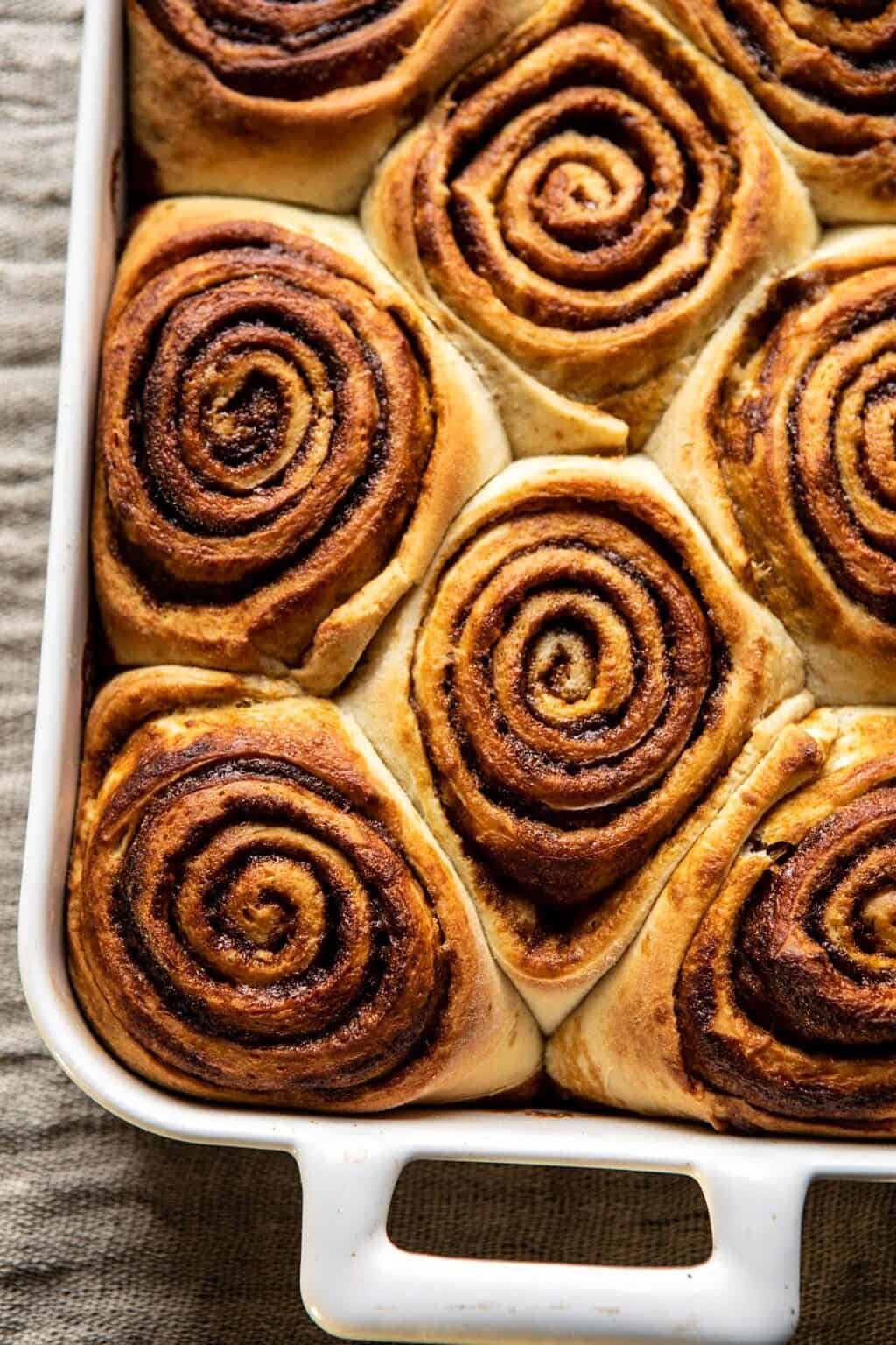 Easy Gingerbread Brioche Cinnamon Rolls. - Half Baked Harvest