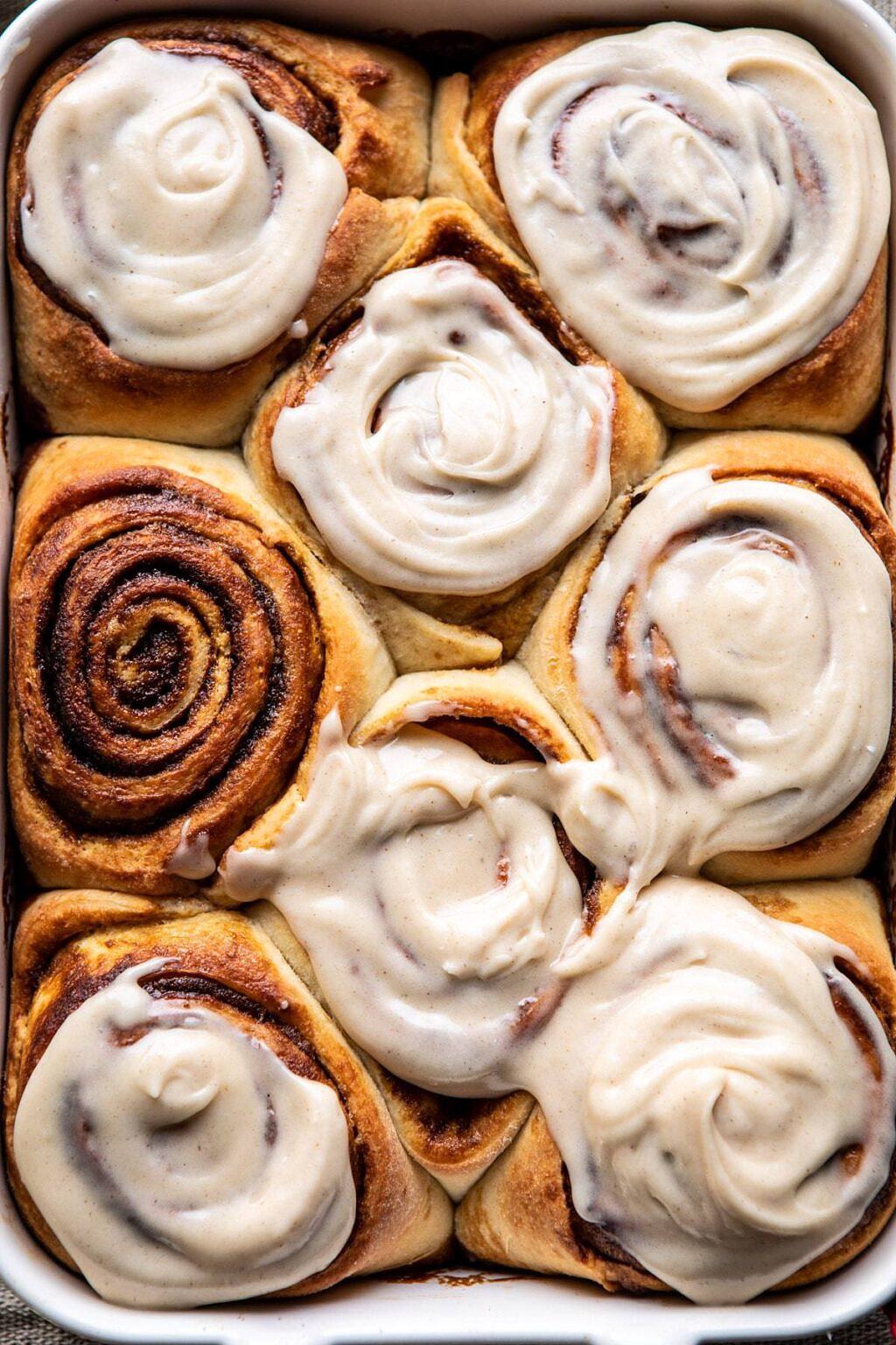 Easy Gingerbread Brioche Cinnamon Rolls. - Half Baked Harvest