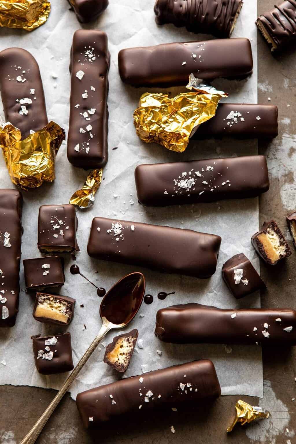 Homemade Vegan Twix Bars. - Half Baked Harvest