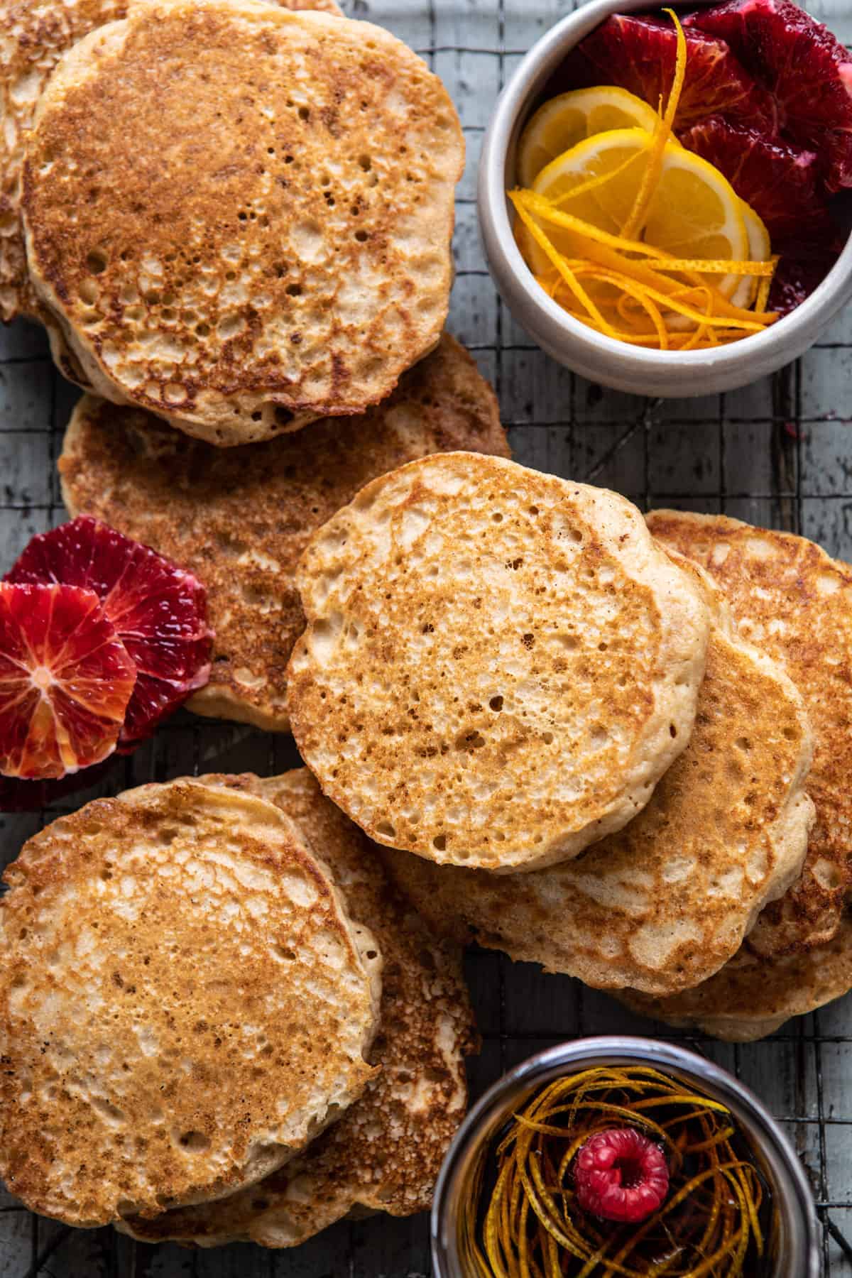 Earl Grey Lemon Ricotta Pancakes with Salted Maple Butter. - Half Baked ...