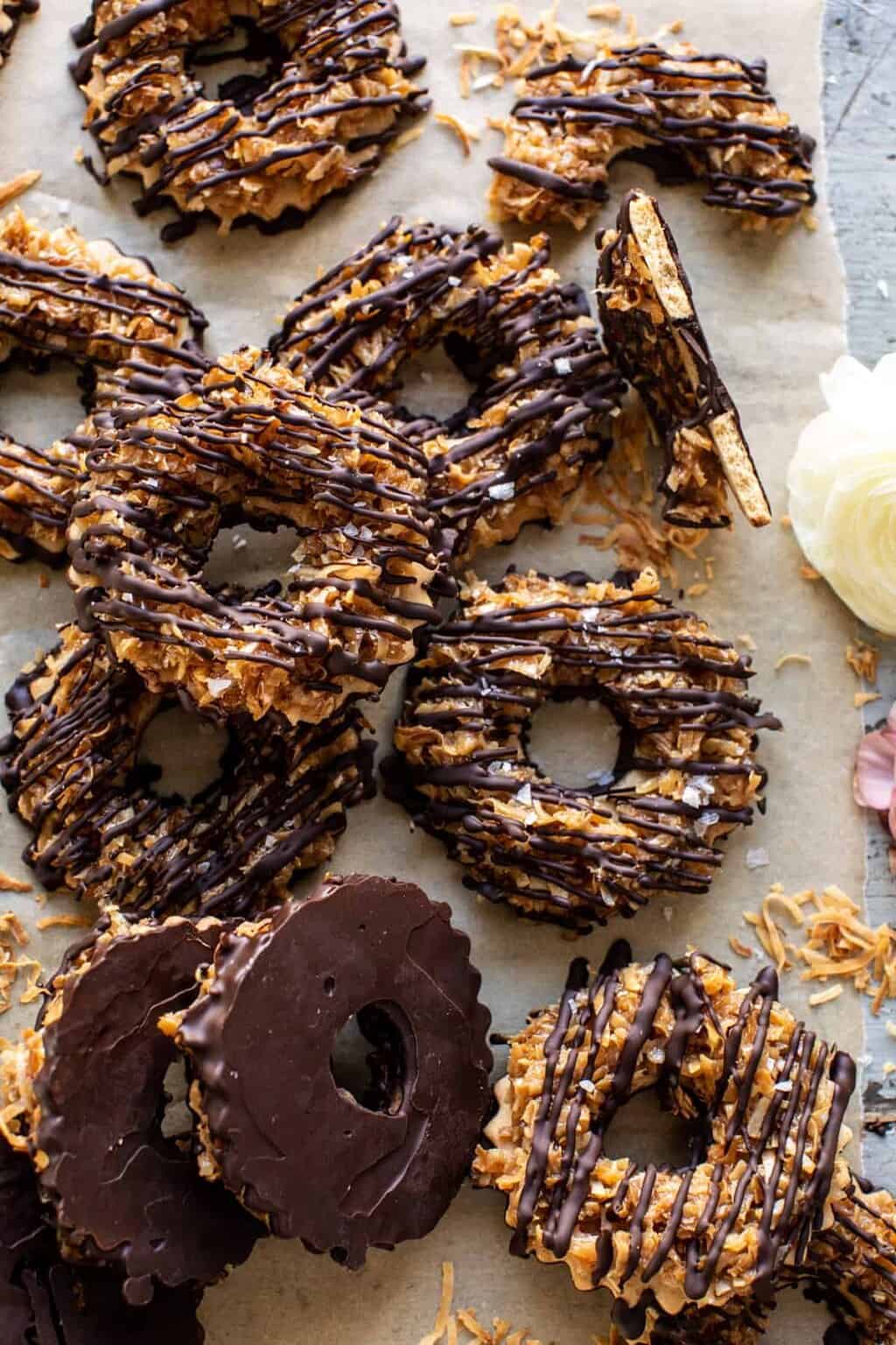 Healthy...ish Homemade Samoas Cookies. - Half Baked Harvest