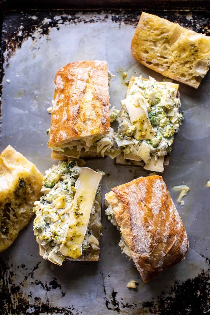 Artichoke and Broccoli Pesto Brie Panini with Thyme Honey. - Half Baked ...