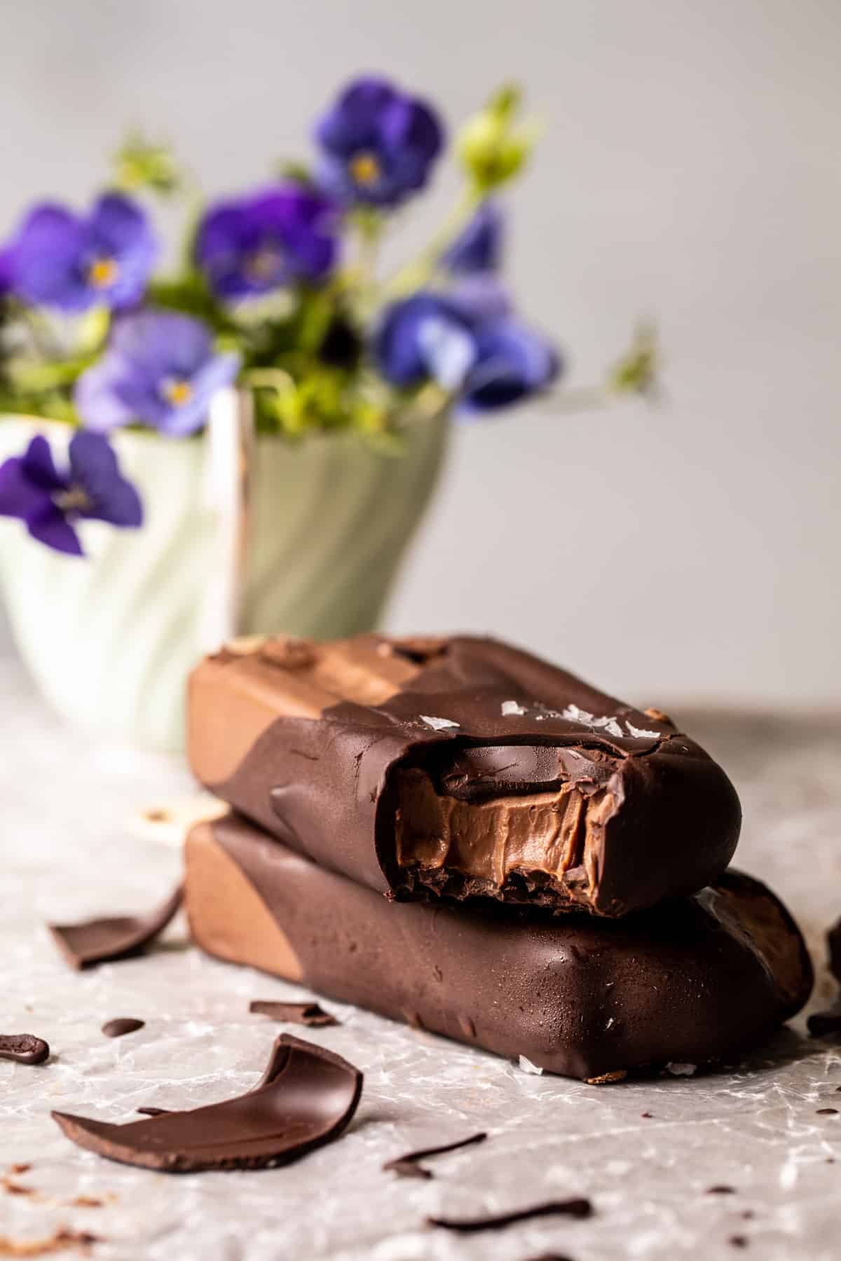 Creamy Vegan Chocolate Fudge Pops. - Half Baked Harvest