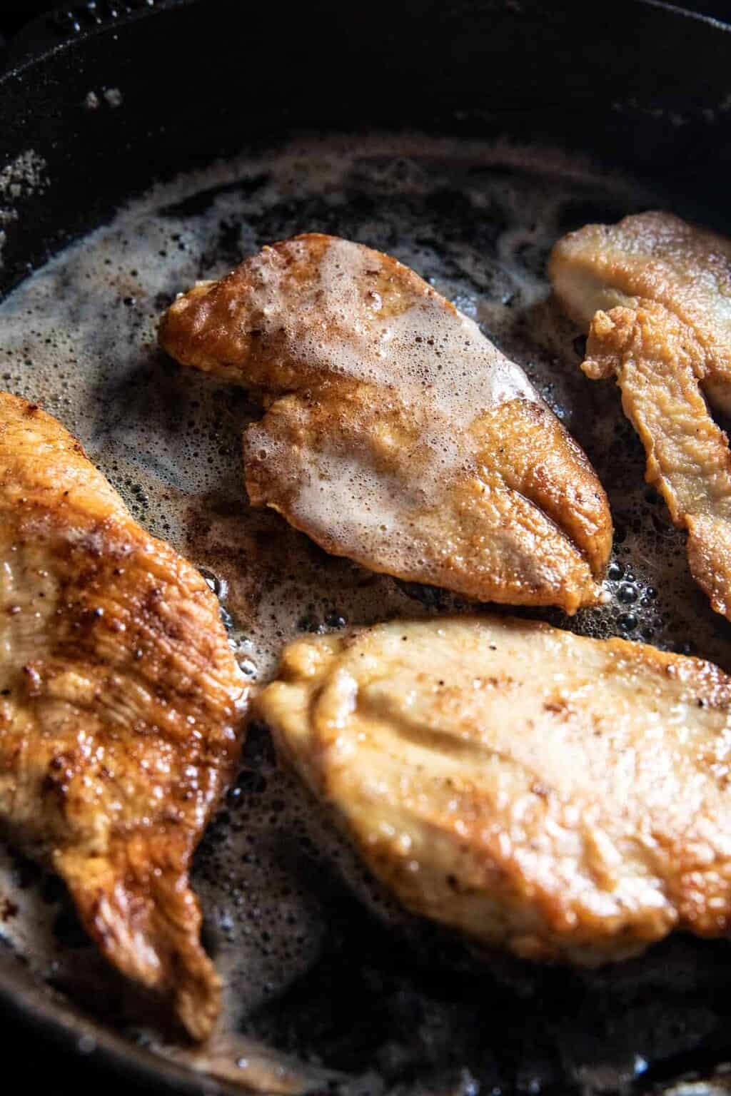 Creamy Balsamic Mushroom Chicken Marsala. - Half Baked Harvest