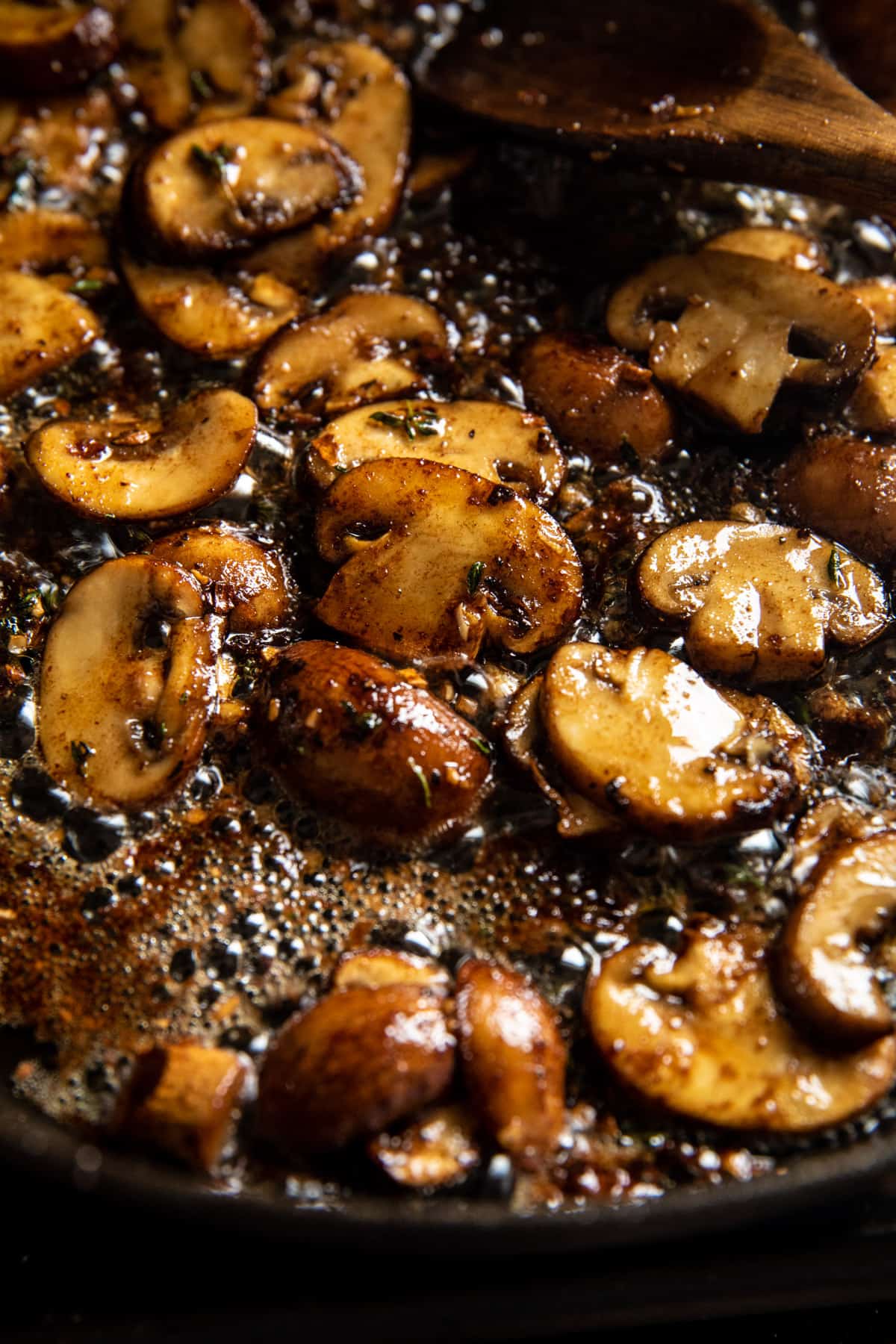 Creamy Balsamic Mushroom Chicken Marsala. - Half Baked Harvest