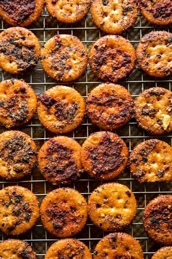 Sweet and Spicy Seasoned Crackers. - Half Baked Harvest