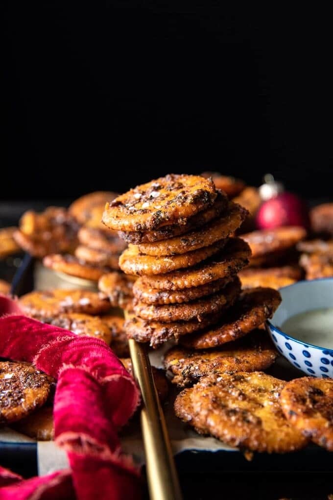 Sweet and Spicy Seasoned Crackers. - Half Baked Harvest
