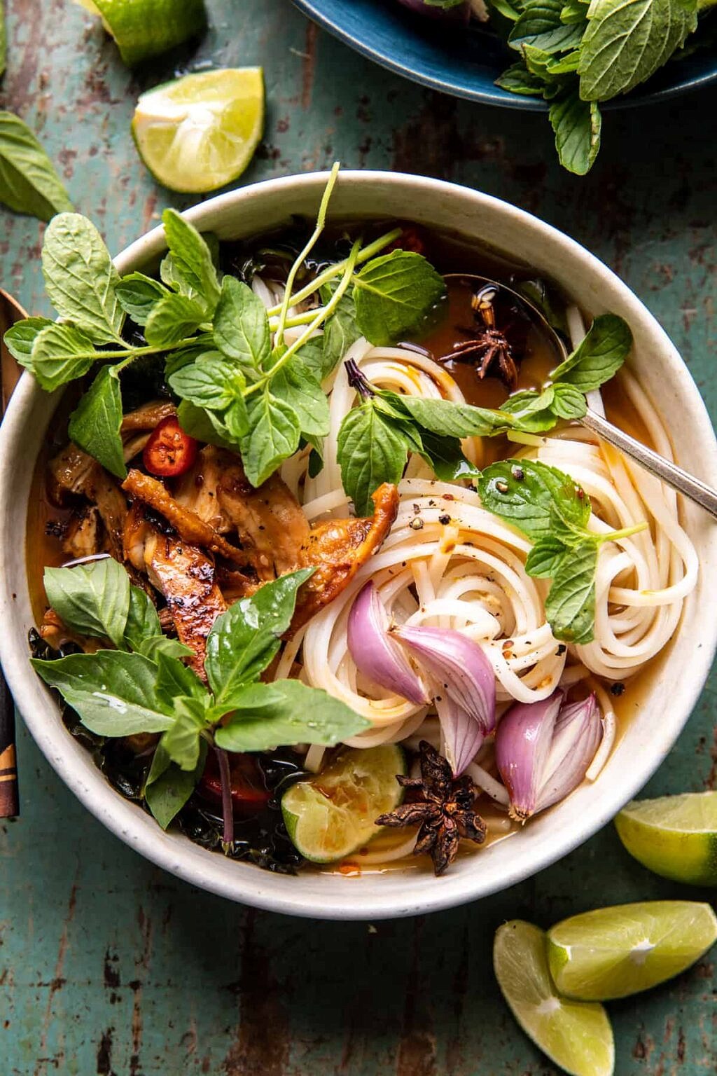 Easy Sesame Chicken and Noodles in Spicy Broth. - Half Baked Harvest