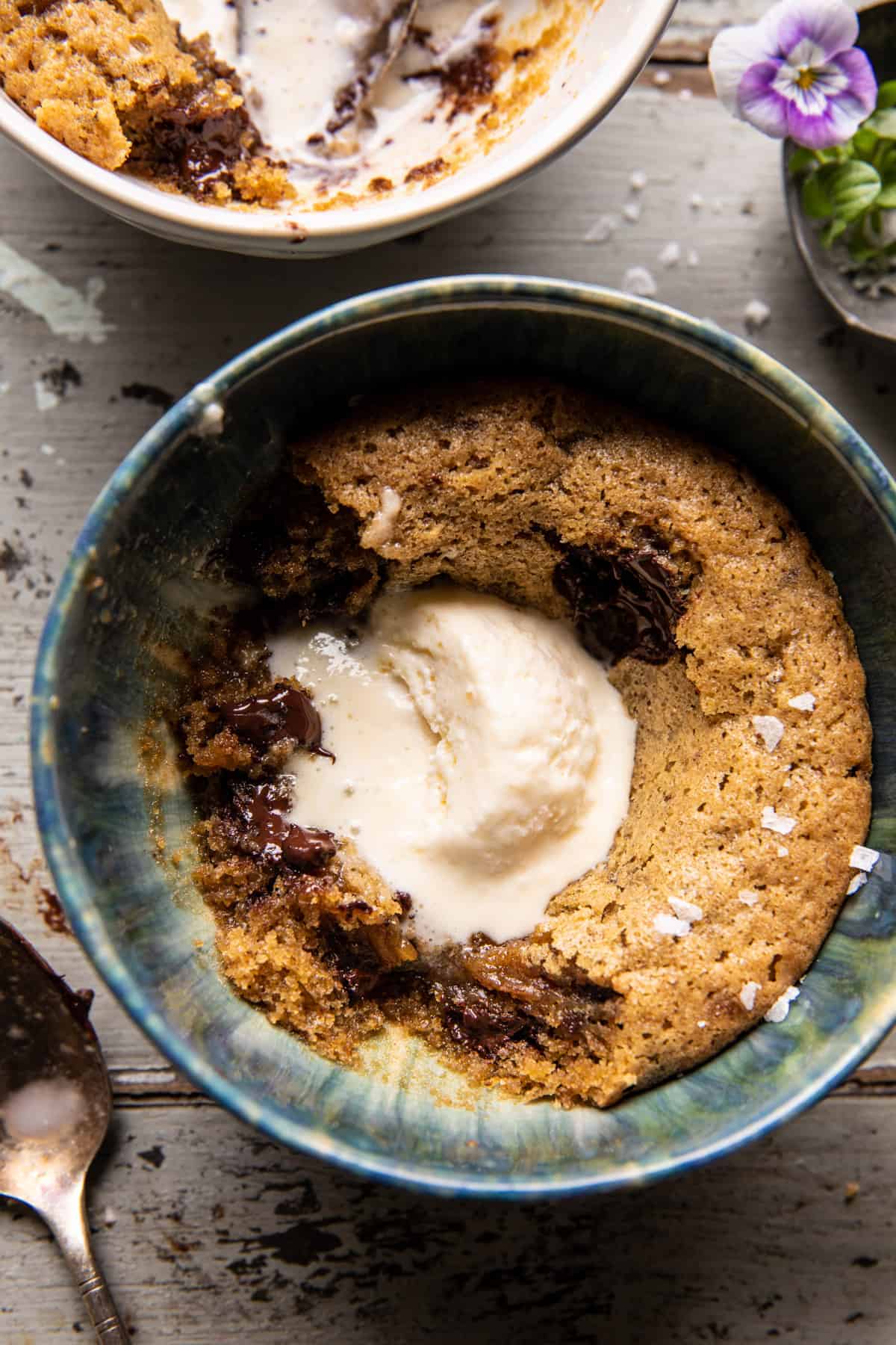 Deep Dish Molten Chocolate Coffee Blondies. - Half Baked Harvest
