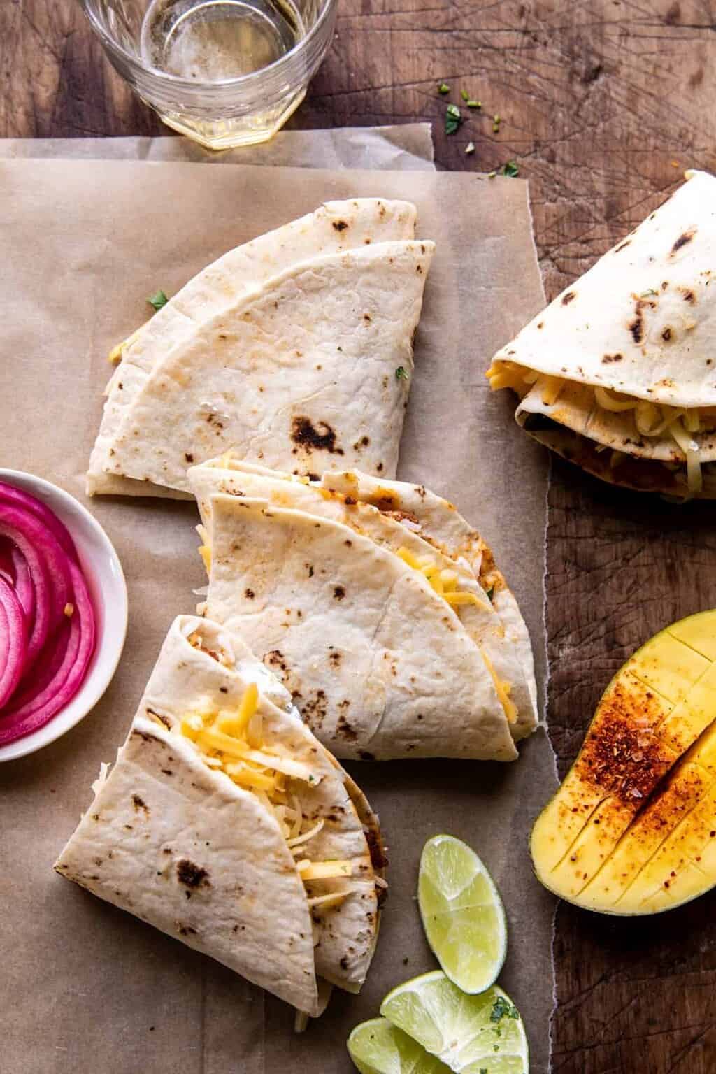 Folded Crispy Chipotle Chicken Wraps. - Half Baked Harvest