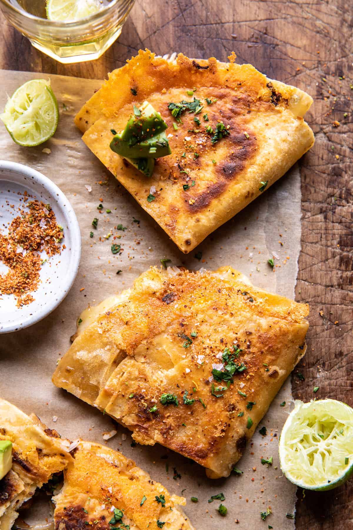 Folded Crispy Chipotle Chicken Wraps. - Half Baked Harvest