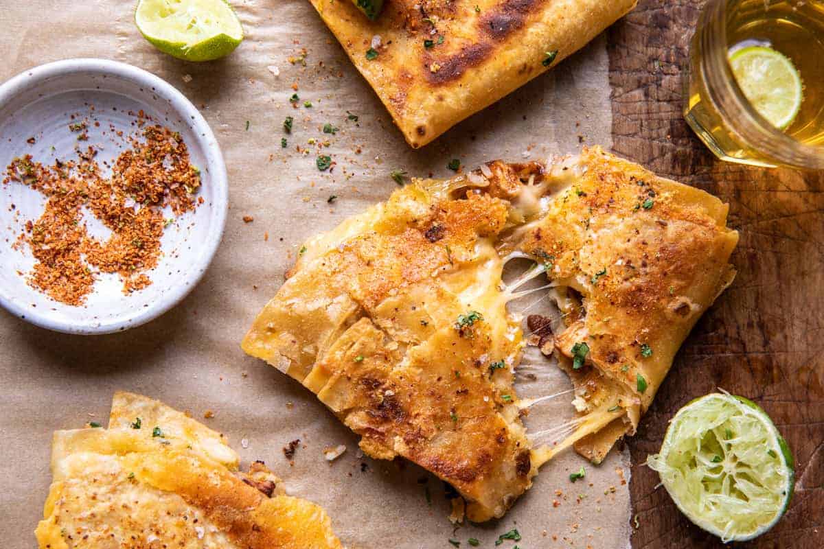 Folded Crispy Chipotle Chicken Wraps. - Half Baked Harvest