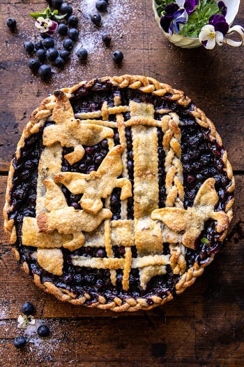 Blueberry Lavender Pie. - Half Baked Harvest